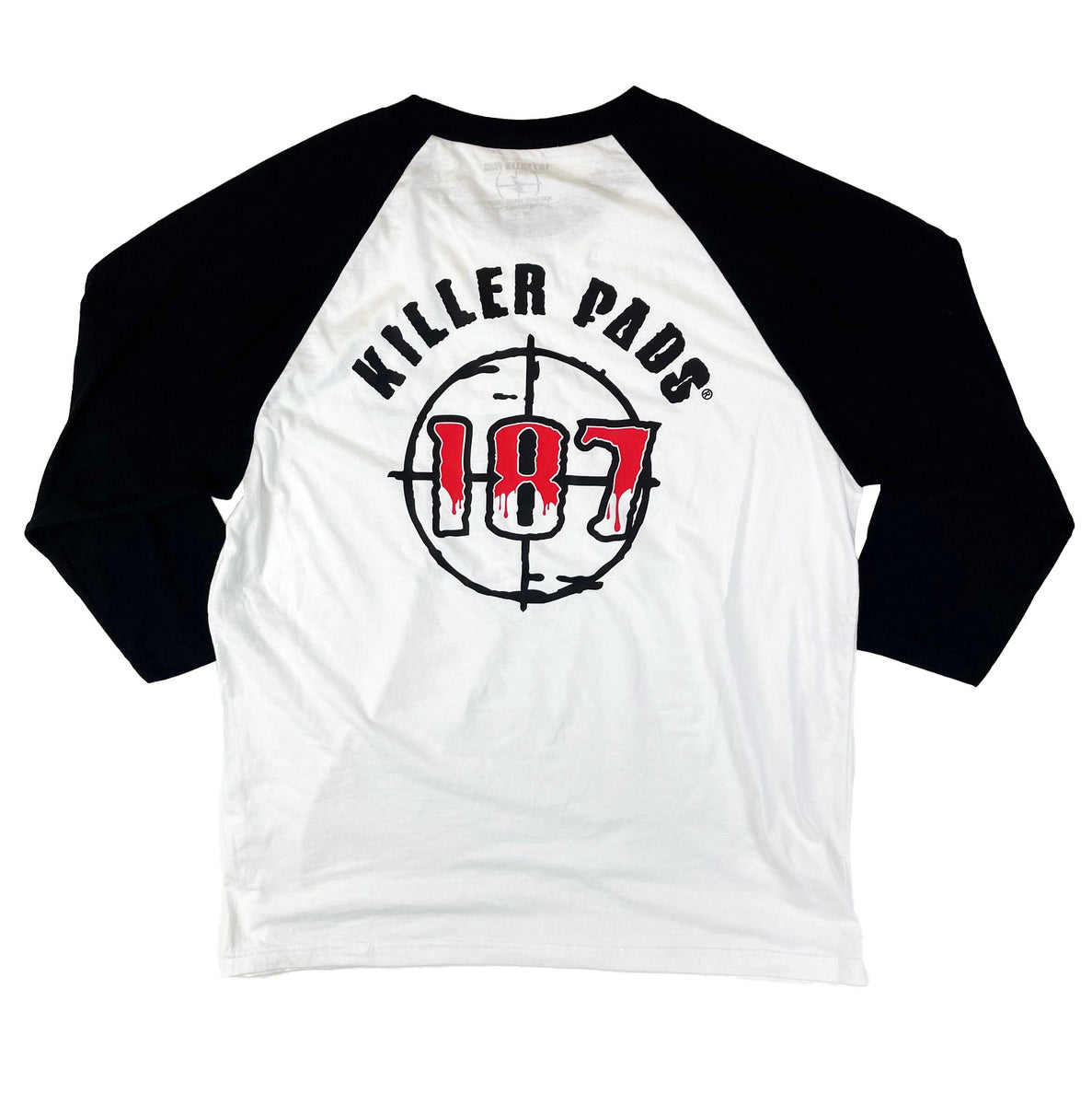 187 Raglan Scope Tee - White/Black | Triple Eight Distribution